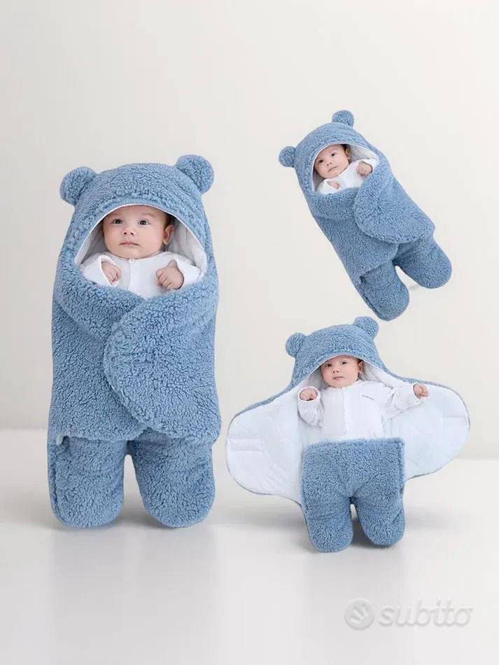 Coperta con cappuccio blu per neonato 6-9 mesi - Tutto per i bambini In ...