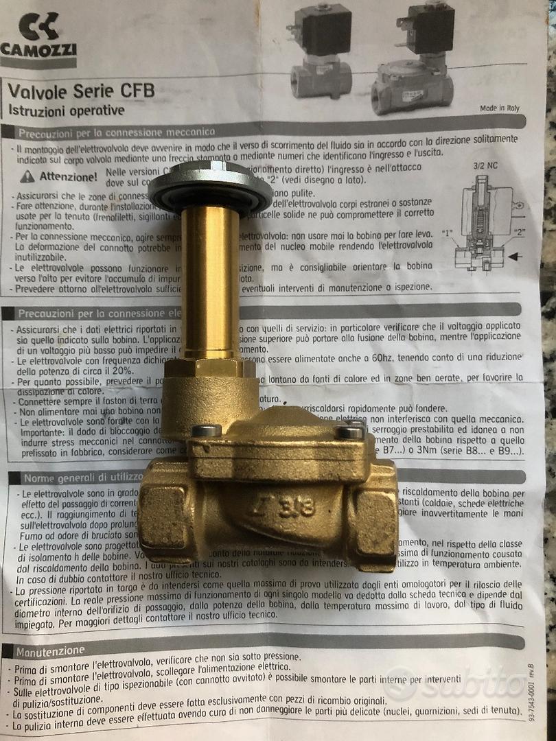 Elettrovalvola Camozzi tipo : CFB-E13L-R1. N.O - Altri In vendita a Lucca