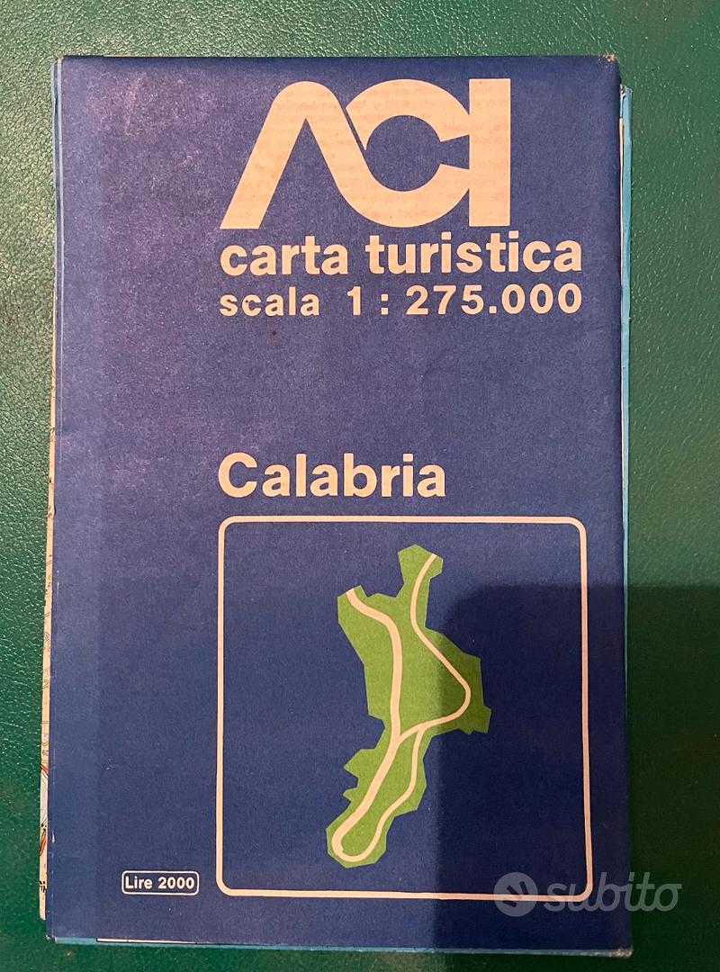 Aci - Carta turistica Calabria 1980 - Collezionismo In vendita a Viterbo