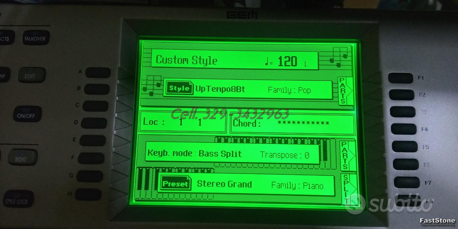 Display gem genesys, led verde,bianco,blu modifica - Strumenti Musicali ...