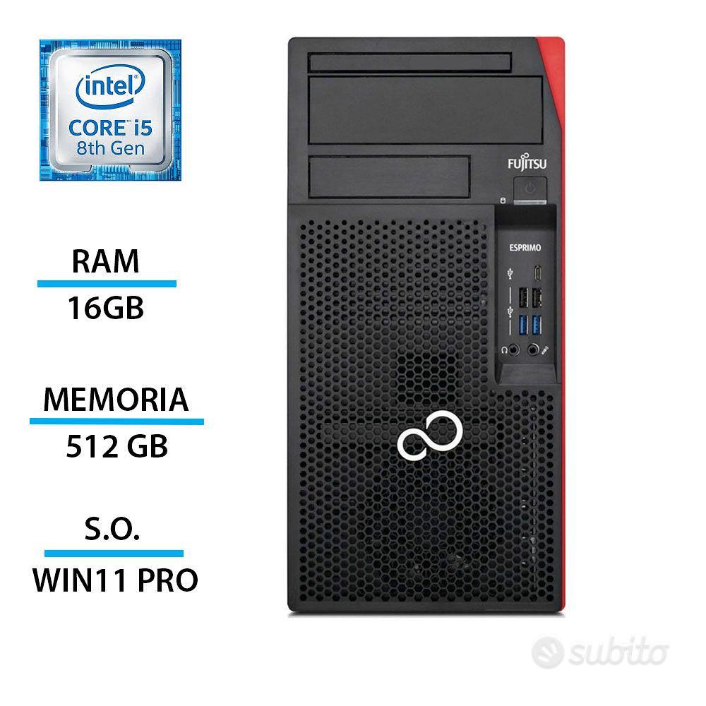 PC Fisso Fujitsu P758 i5-8400 16GB 512GB SSD Win11 - Informatica In ...