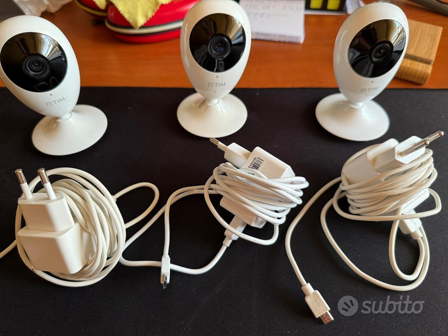Kit 3 telecamere WI FI Tim con alimentatori - Audio/Video In vendita a ...