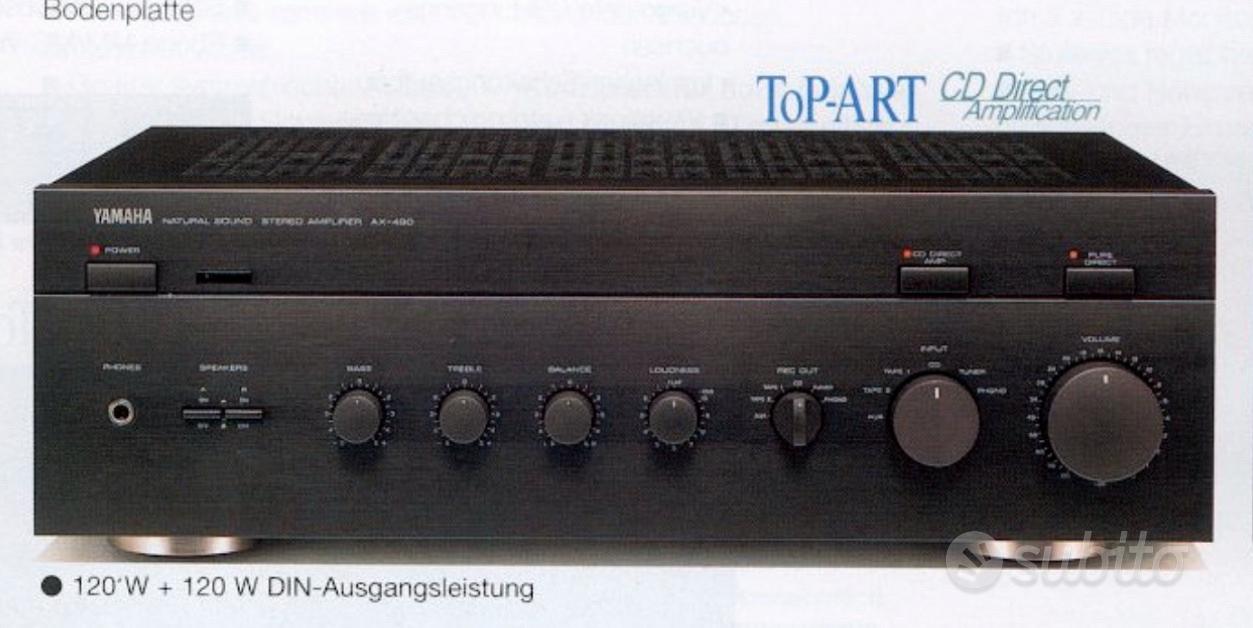 AMPLIFICATORE YAMAHA AX-490 PIU CASSE PASSIVE - Audio/Video In vendita ...