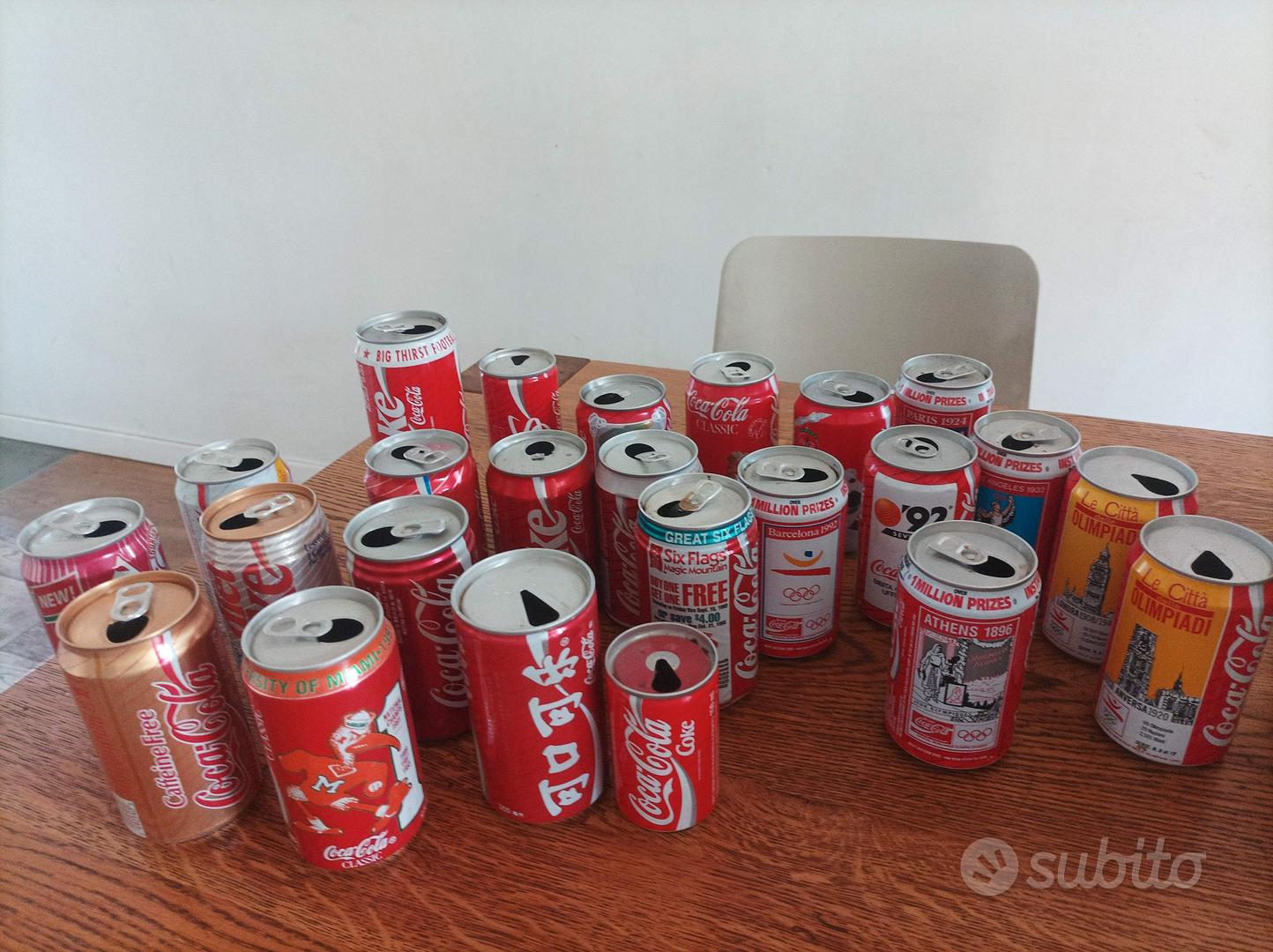 24 lattine Coca Cola vintage anni '90 - Collezionismo In vendita a Como
