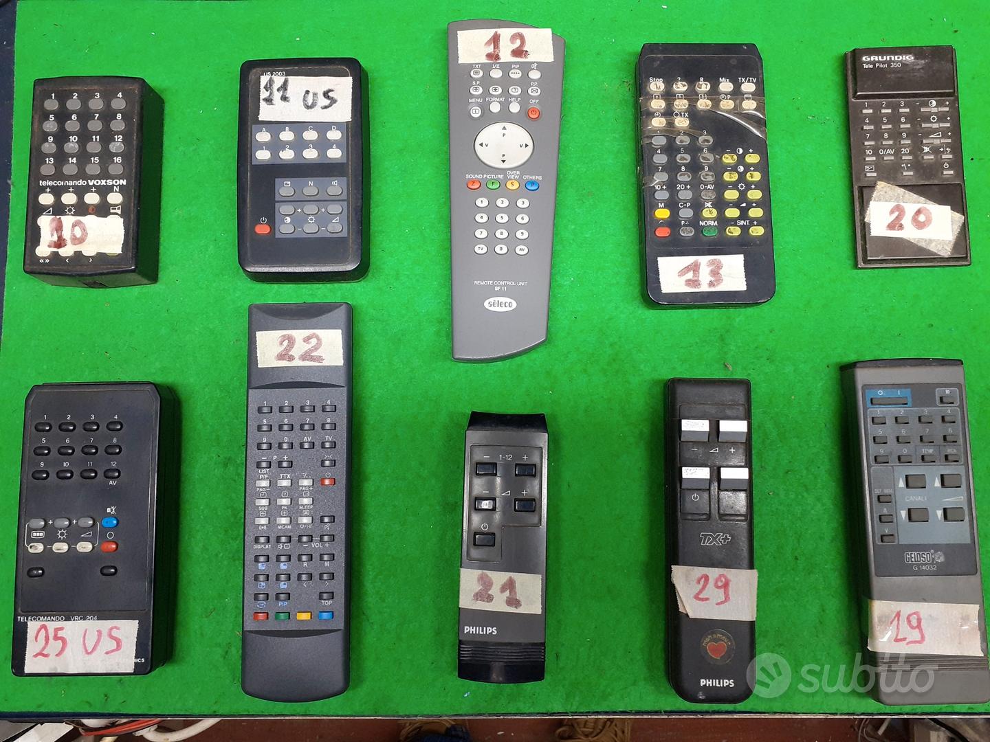 TELECOMANDI per TV D'EPOCA - Collezionismo In vendita a Macerata