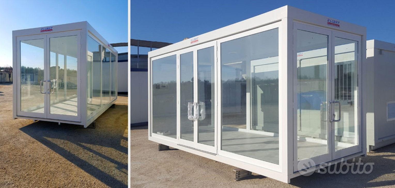 Box Prefabbricato vetrato uso temporary store 6 mt - Giardino e Fai da ...