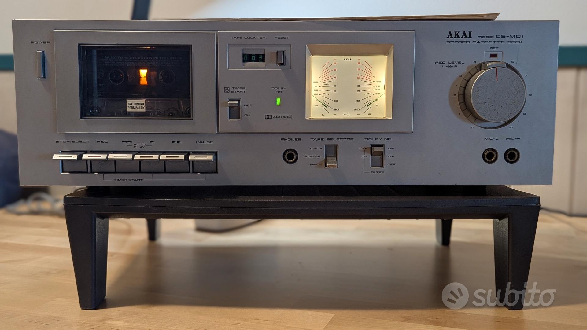 🔊 Akai CS-M01 Cassette Deck Hi-Fi suono autentico - Audio/Video In ...
