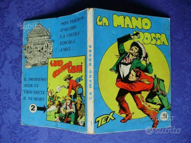 Tex numero 1 "La Mano Rossa" costola bianca - Collezionismo In vendita a Trento