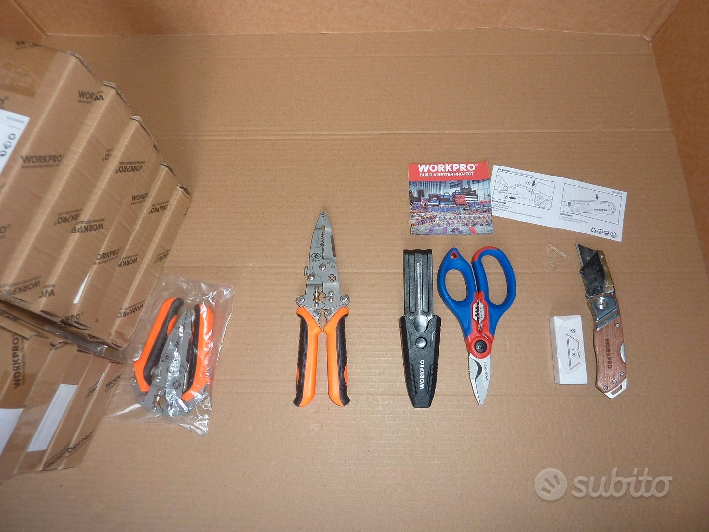 Forbice e cutter imp. legno Workpro+pinza multif. - Giardino e Fai da ...