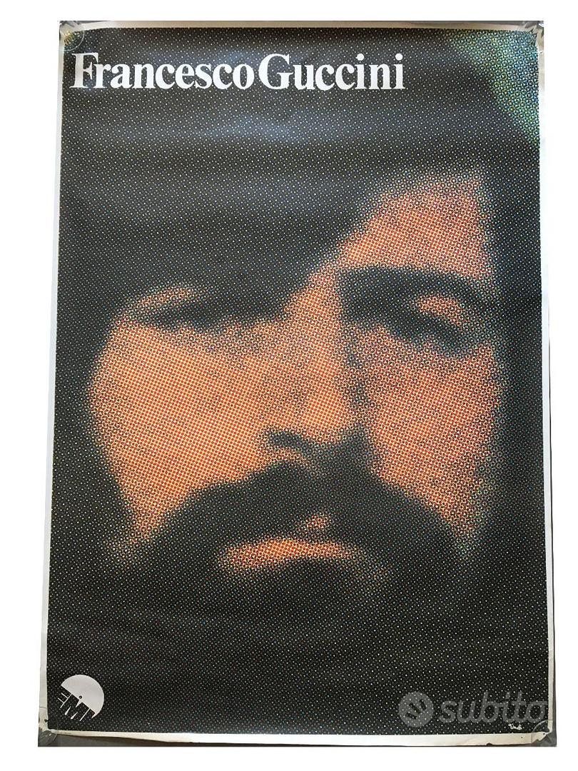 FRANCESCO GUCCINI storico manifesto anni 70/80/90 - Collezionismo In ...