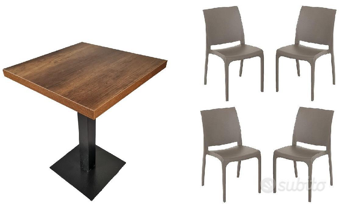 Set tavolo + sedie bar pizzeria ristorante locali - Giardino e Fai da ...