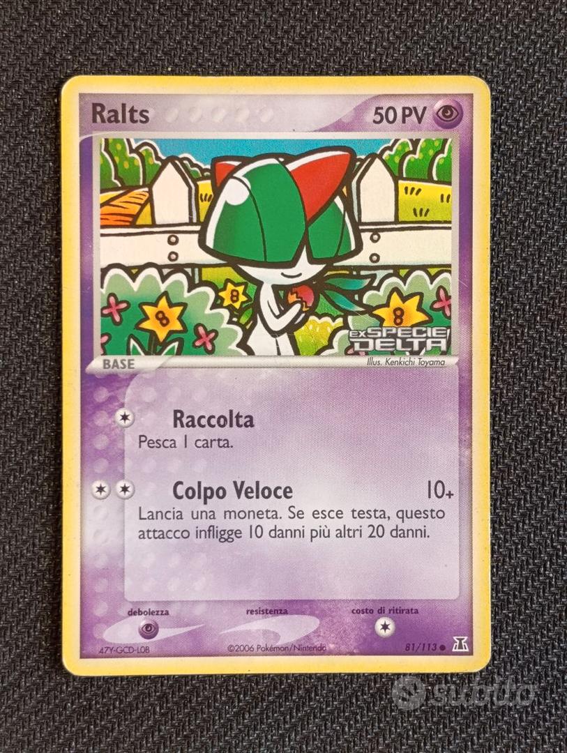 carta pokemon ralts ex specie delta ds 81 stamped - Collezionismo In ...
