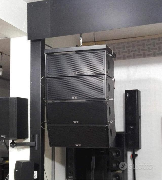 Impianto Audio Line Array WorldSonic 8 moduli 900w - Audio/Video In ...
