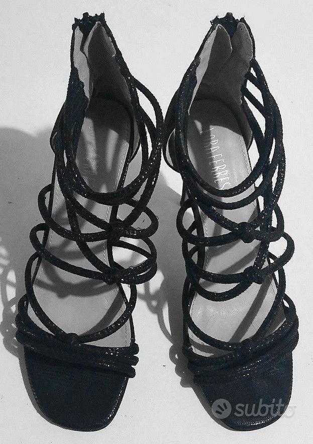 Scarpe nere n 38 con tacco eleganti Lora Ferres - Abbigliamento e ...