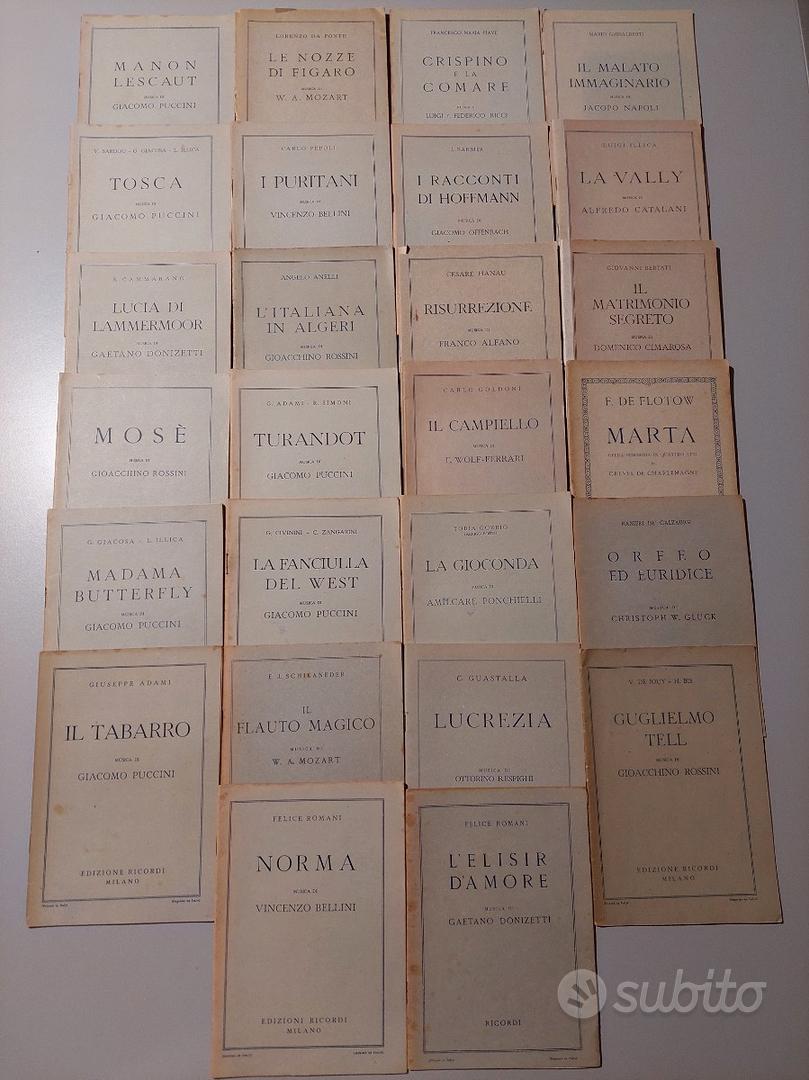 Libretti opere liriche - Musica e Film In vendita a Treviso