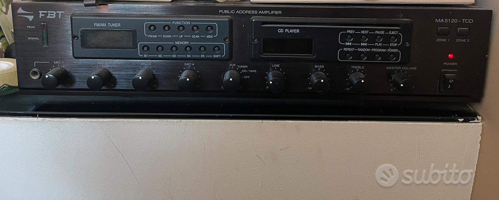 Amplificatore FBT - Audio/Video In vendita a Bari