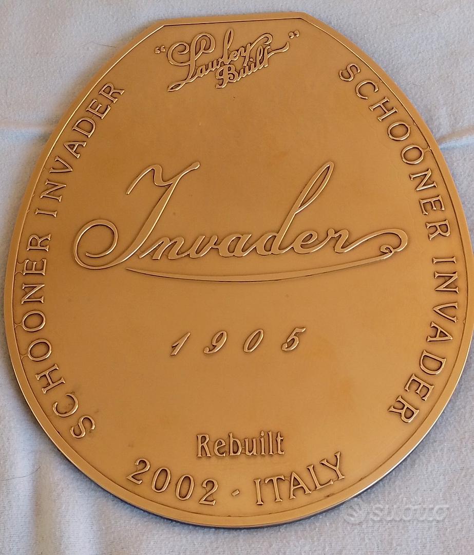 Placca ottone Barca Invader Schooner Lawley Built - Nautica In vendita ...