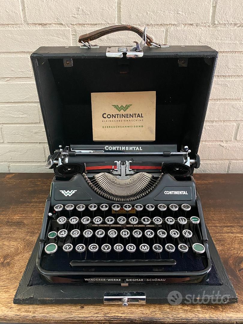 Macchina Da Scrivere Continental Wanderer “1930” - Collezionismo In ...