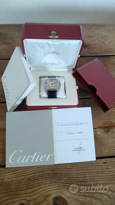 Cartier Santos XL Chrono Full Set - Abbigliamento e Accessori In ...