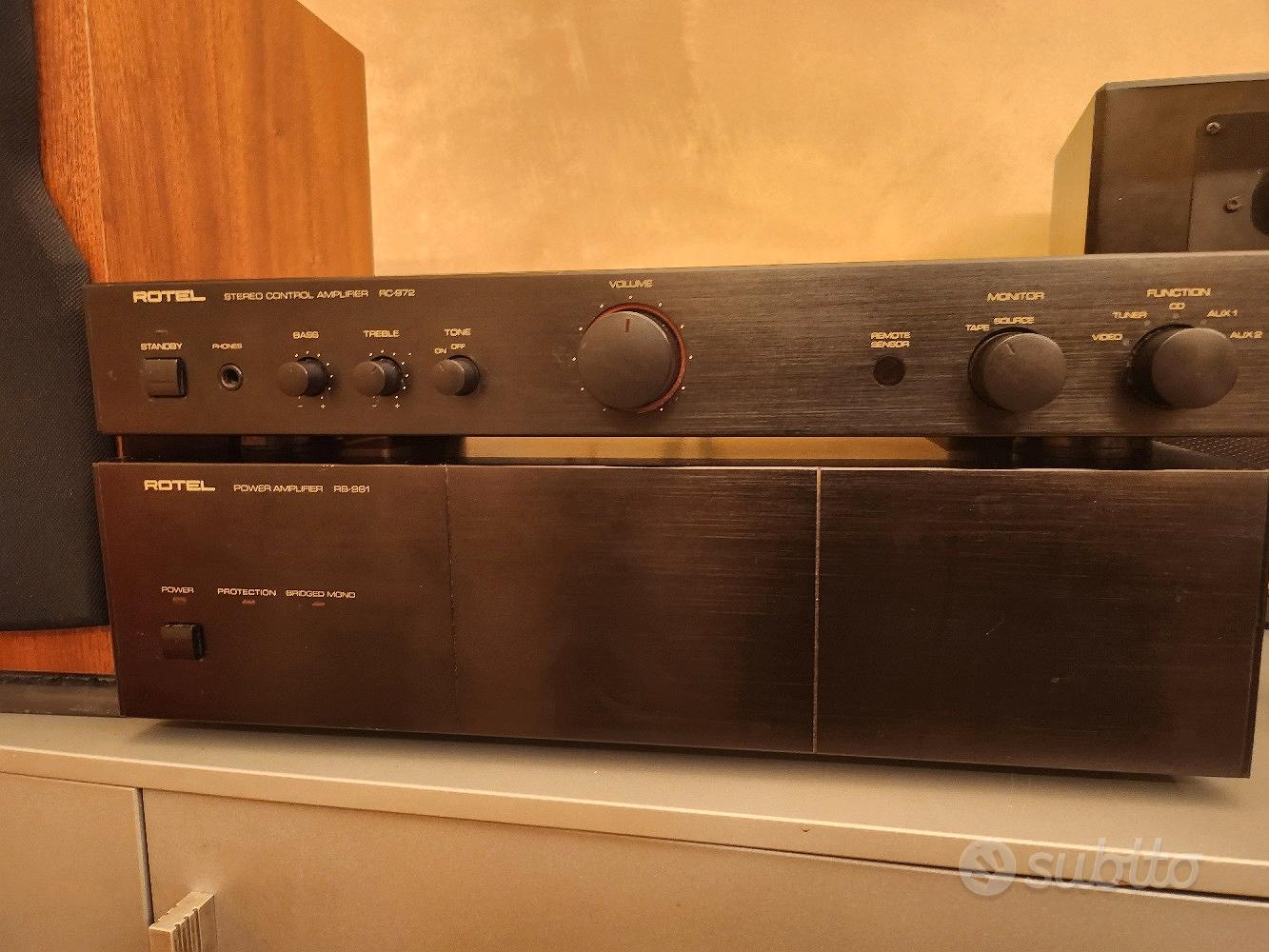 Rotel Pre Amplificatore e Finale RC-972 RB-981 - Audio/Video In vendita ...