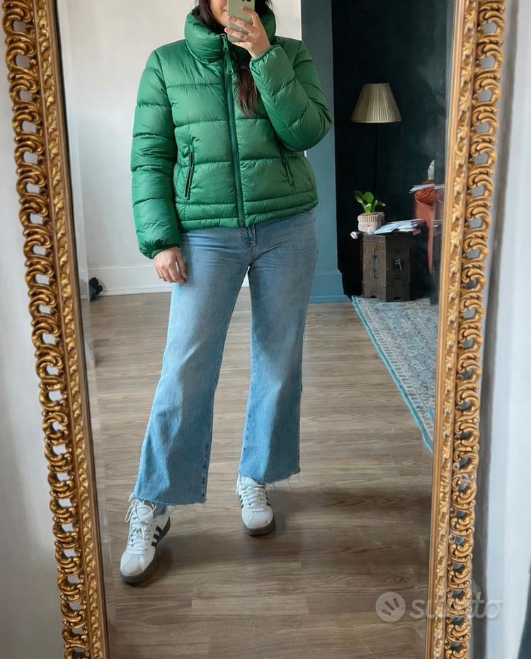 Imbottito Trapuntato Con Cappuccio CALLIOPE : Giacca Over Size, Verde ...