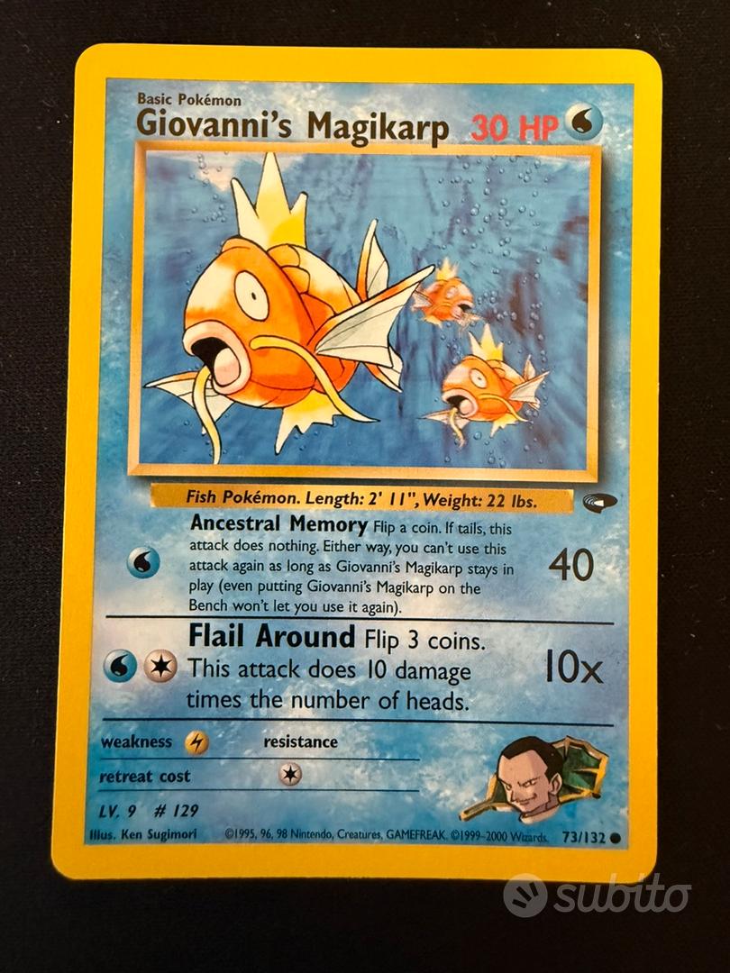 Carta Pokemon Giovanni’s Magikarp - Collezionismo In vendita a Genova