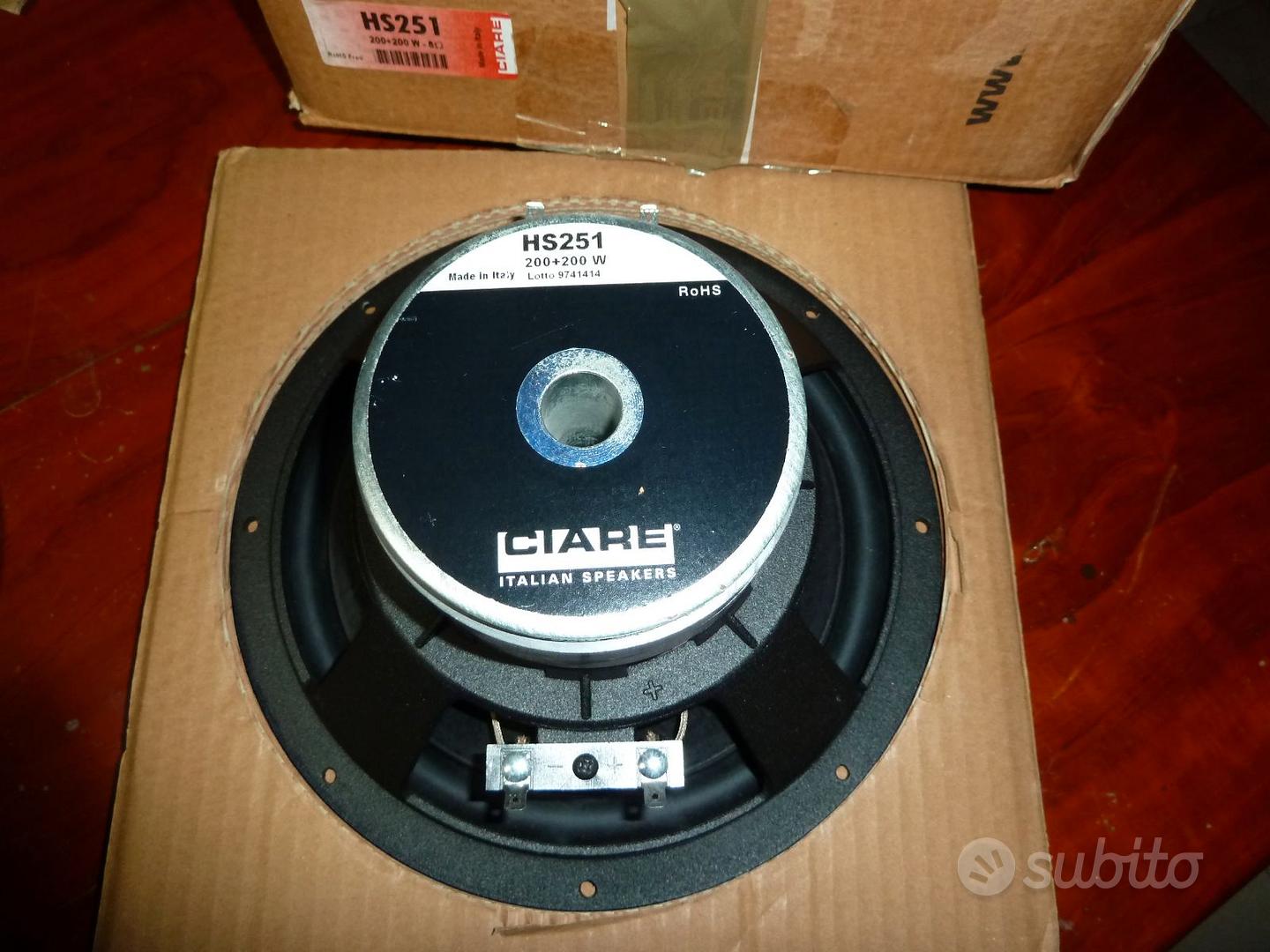 Subwoofer Ciare HS251 200+200 watt max - Audio/Video In vendita a Caserta