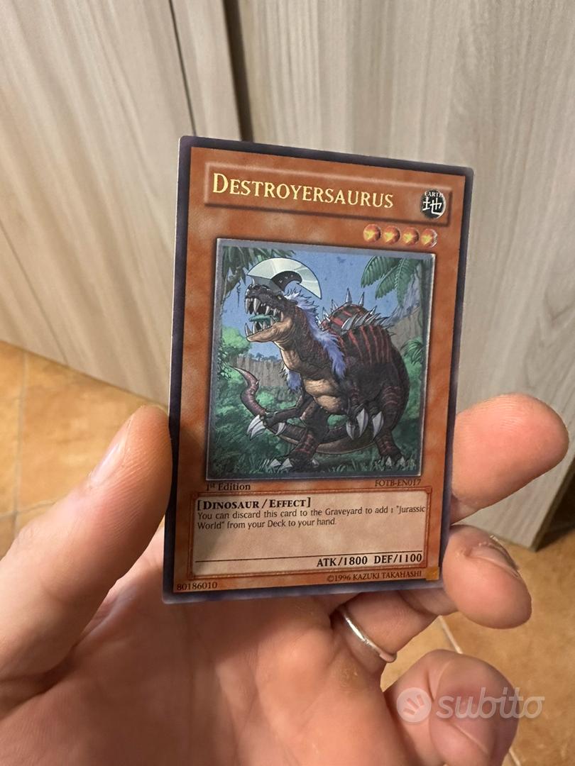Carta Yugioh Destroyersaurus - Collezionismo In vendita a Lucca