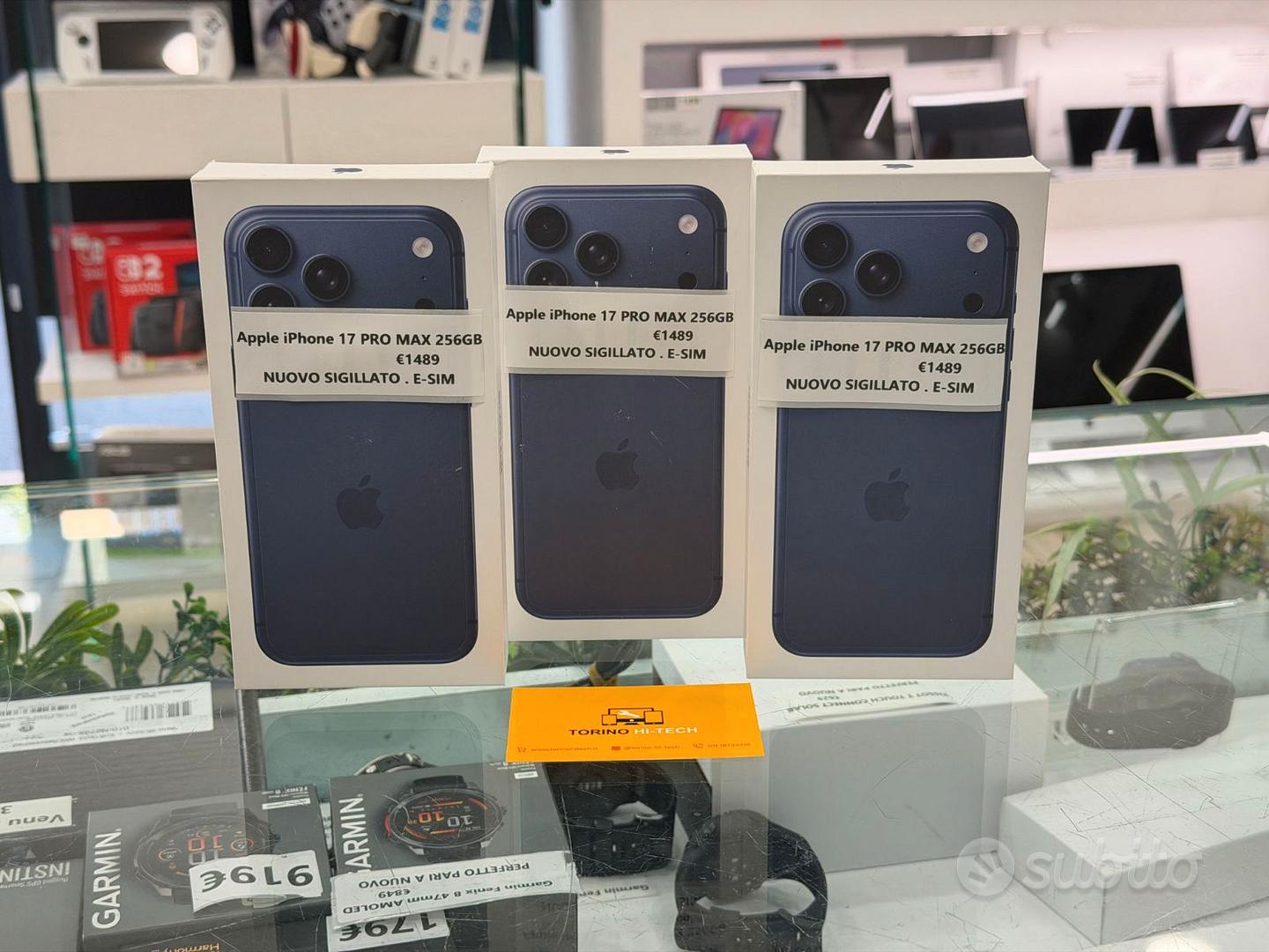 Subito - TORINO HI-TECH - Apple iPhone 17 Pro Max 256GB E-SIM - NUOVO ...