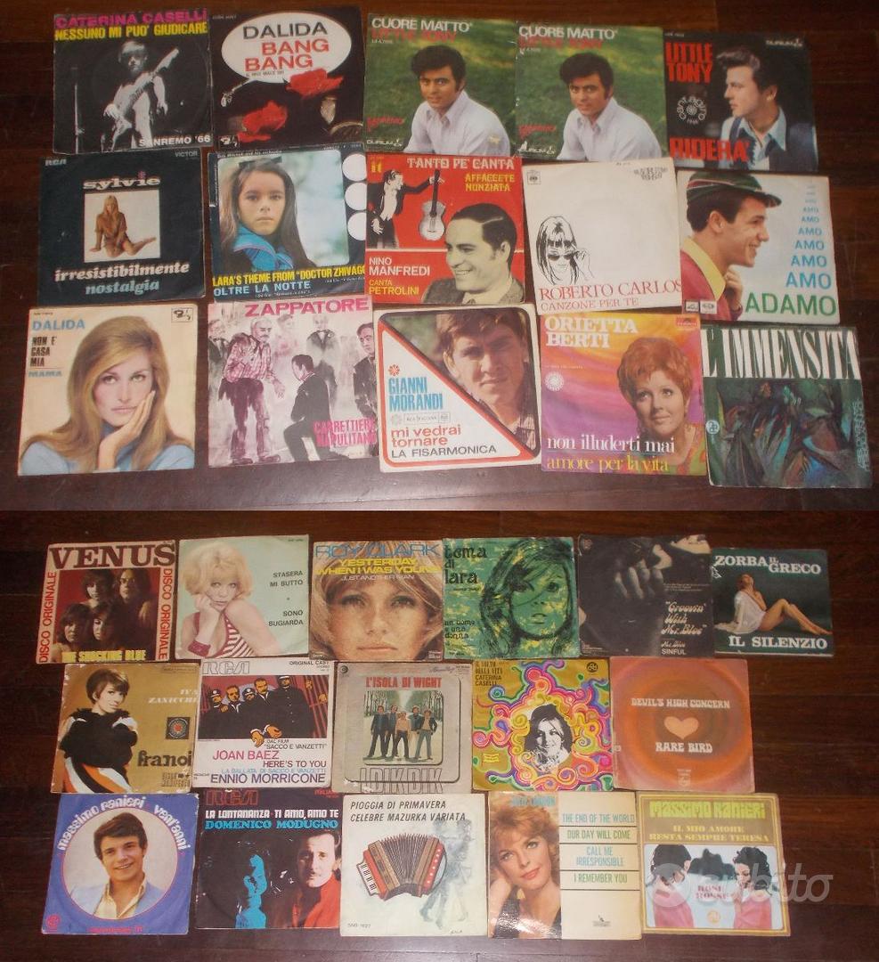LOTTO 31 DISCHI 45 GIRI ANNI 60-70 CASELLI MORANDI - Musica e Film In ...