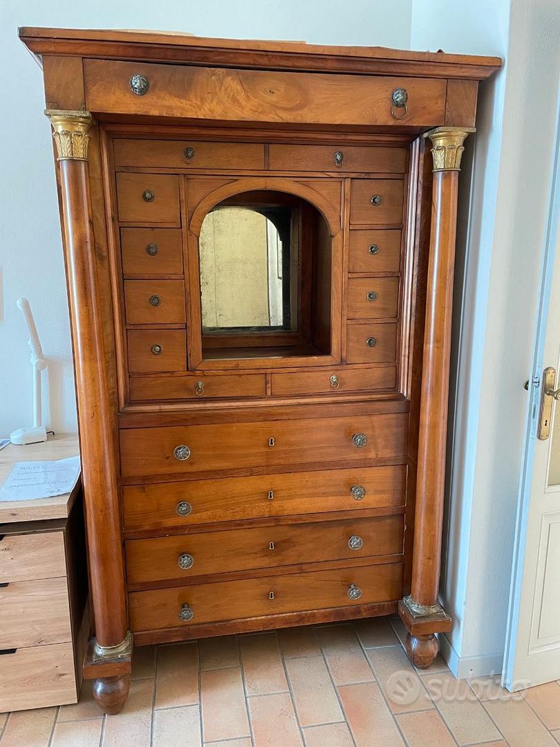 ANTICO SECRETAIRE STILE IMPERO LEGNO NOCE MASSELLO - Arredamento e ...