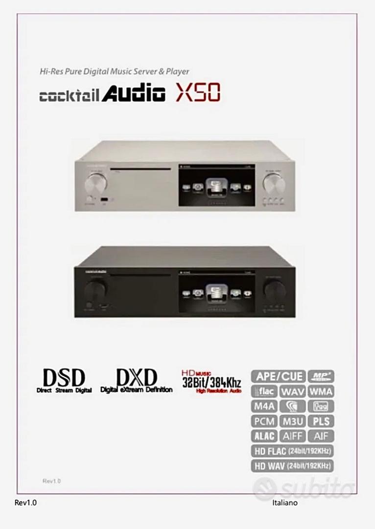 MANUALI ITALIANO Cocktail Audio X50 X50D - Audio/Video In vendita a Terni