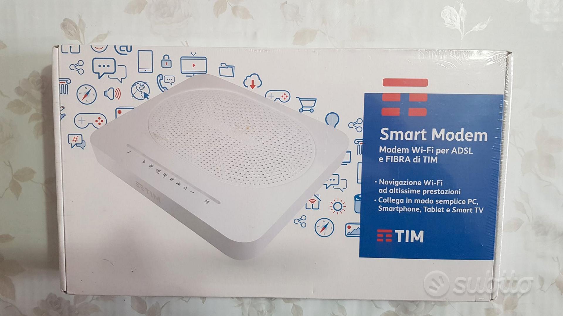Smart Modem Router TIM Wi-Fi per FIBRA e ADSL - Informatica In vendita ...