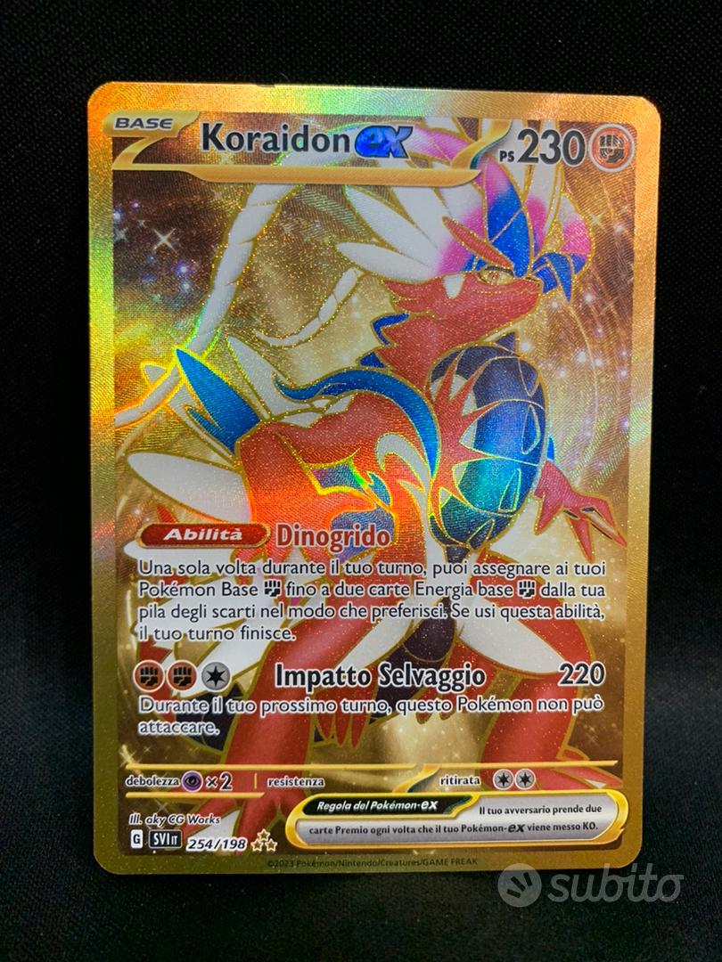 Carta Pokemon Koraidon Ex Gold Collezionismo In Vendita A Modena