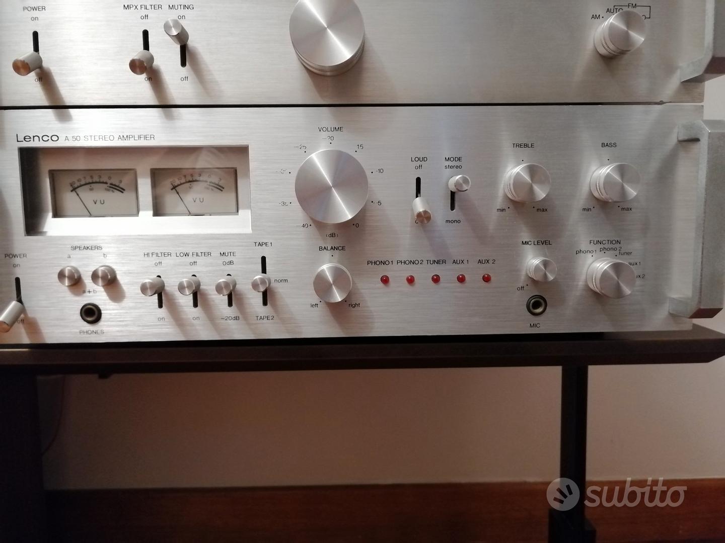 Amplificatore Lenco hifi A50 vintage + Sintonizzat - Audio/Video In ...