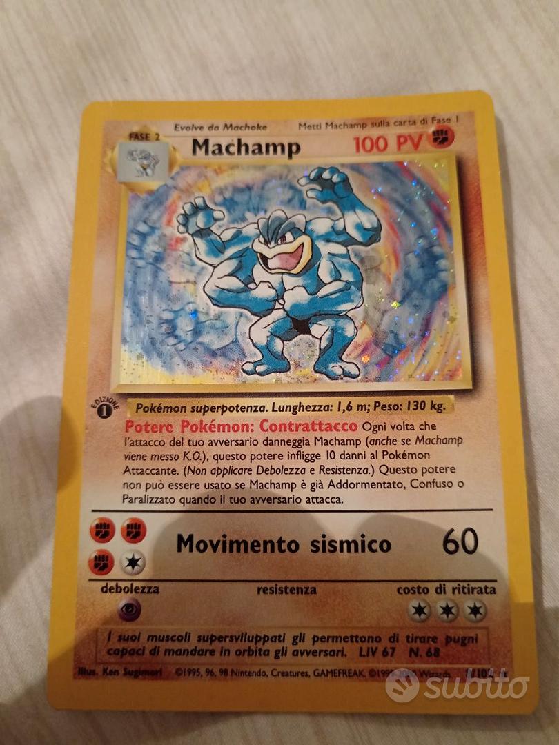 Carta Pokémon Machamp 8/102 Set Base - Collezionismo In vendita a Pisa