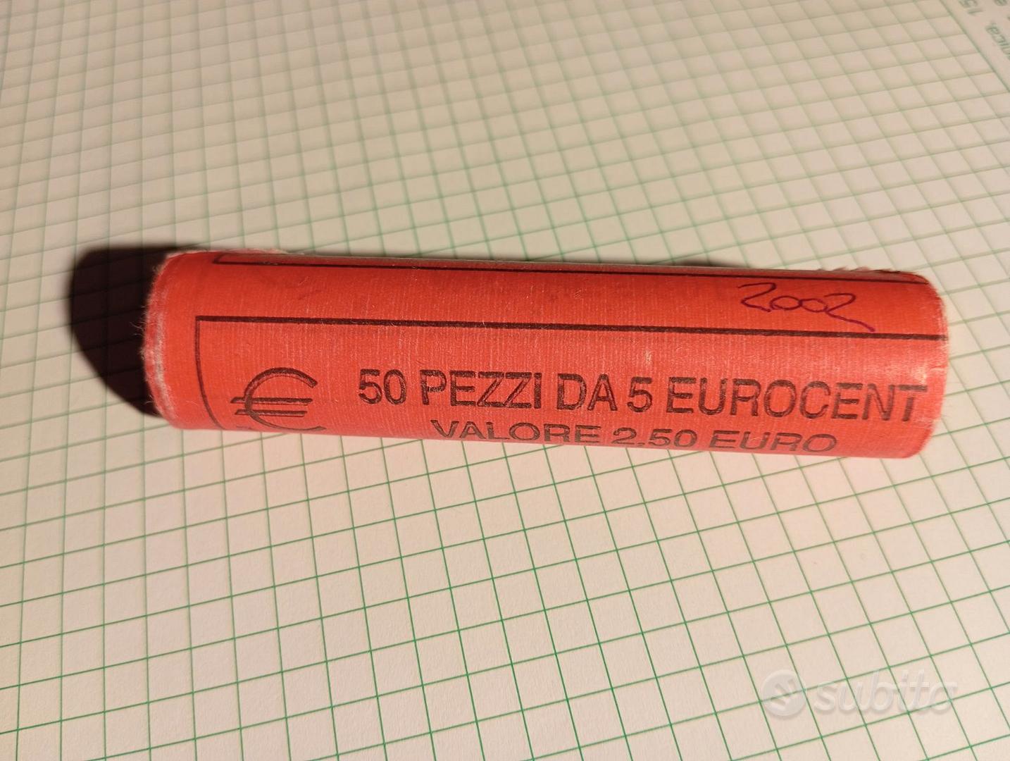 (314) - Rotolino 5 €/cent Italia (2002) - Collezionismo In vendita a Milano