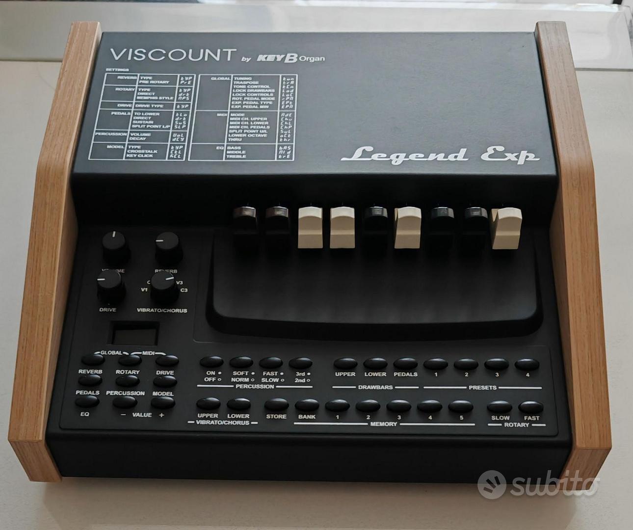 Viscount LEGEND EXPANDER - CLONE HAMMOND - Strumenti Musicali In ...