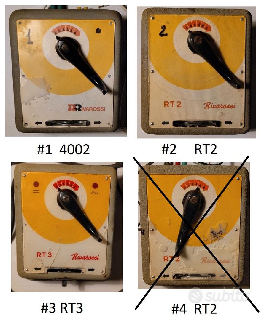 RIVAROSSI Trasformatori 4002 RT2 RT3 e altro - Collezionismo In vendita a Milano