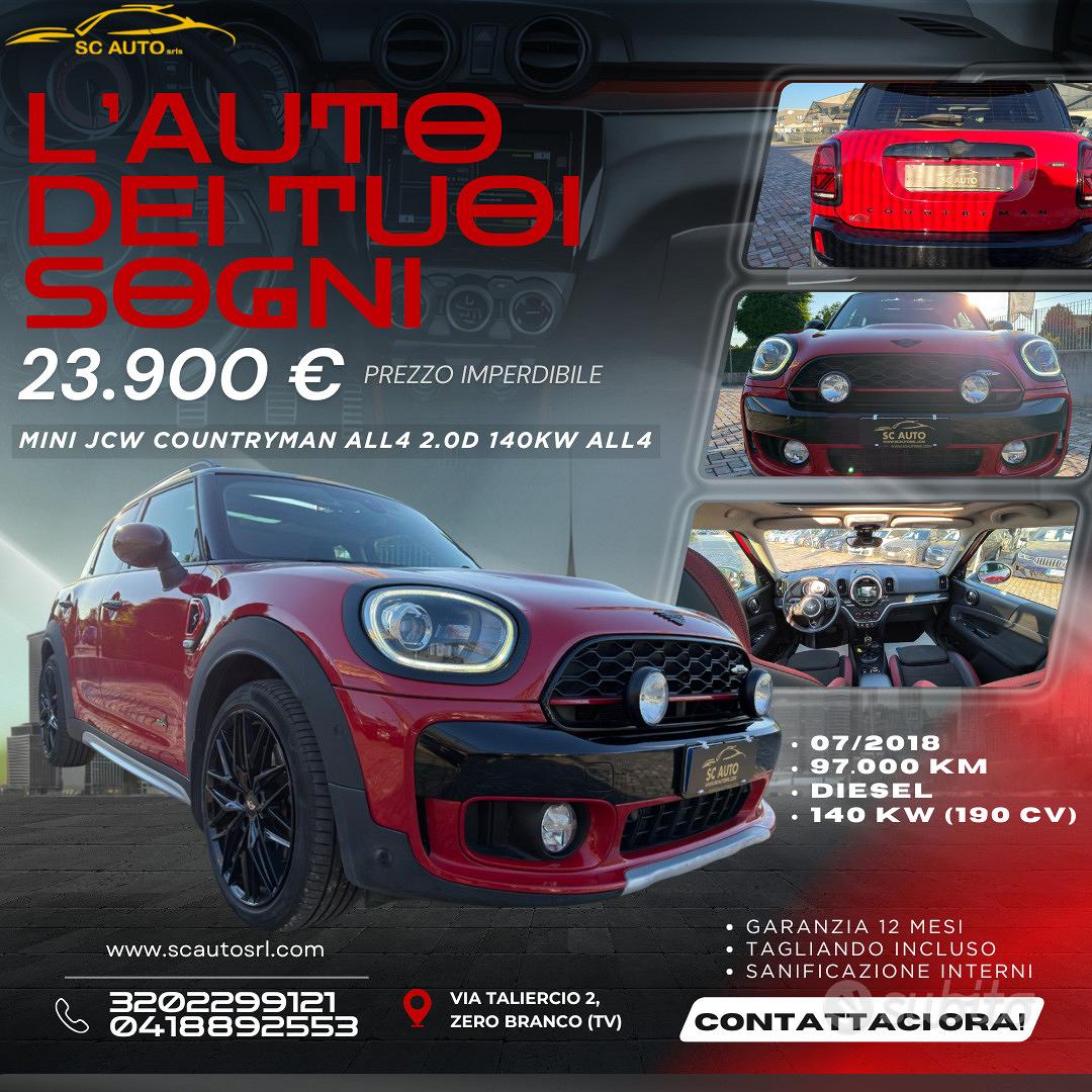 Subito - SC AUTO SRL - MINI JCW Countryman All4 2.0d 140kw all4 - Auto ...