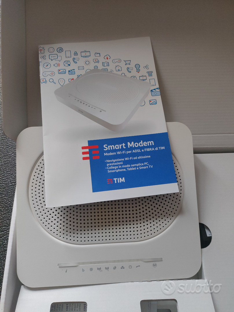 Smart modem router Tim fibra WiFi - Informatica In vendita a Milano