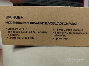 modem router fibra Tim hub + - Informatica In vendita a Reggio Emilia