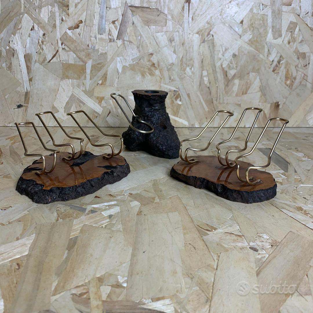 PORTA PIPE IN LEGNO - Collezionismo In vendita a Varese