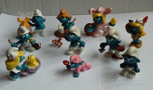 Puffi n.10 di gomma dura anni 80 - Collezionismo In vendita a Mantova