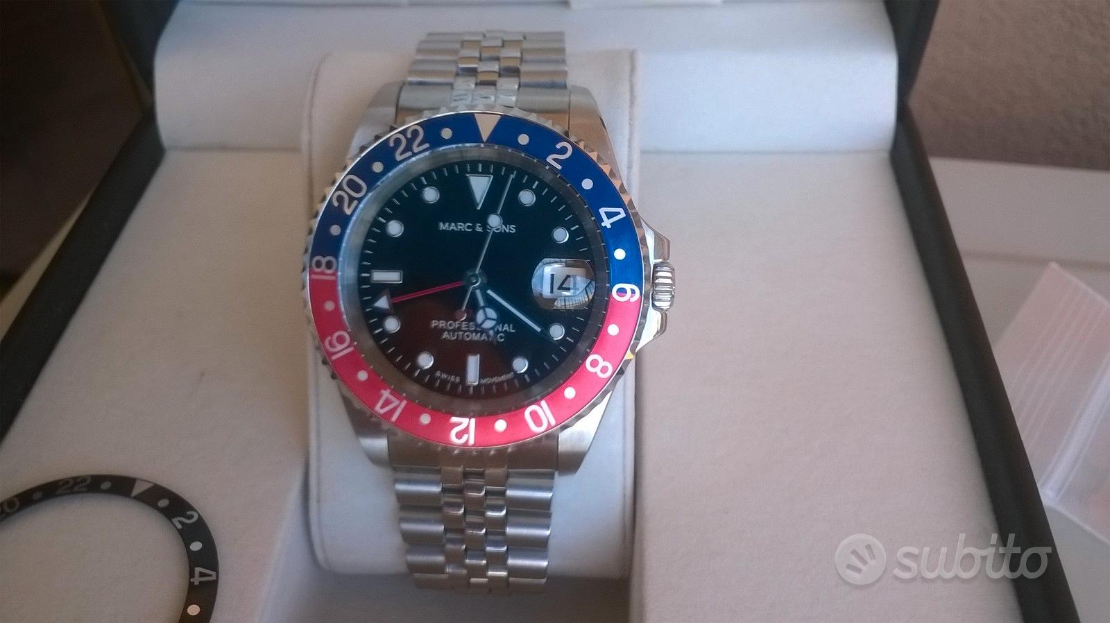 Marc & Sons Homage Gmt Pepsi Limited Edition ETA - Abbigliamento e ...