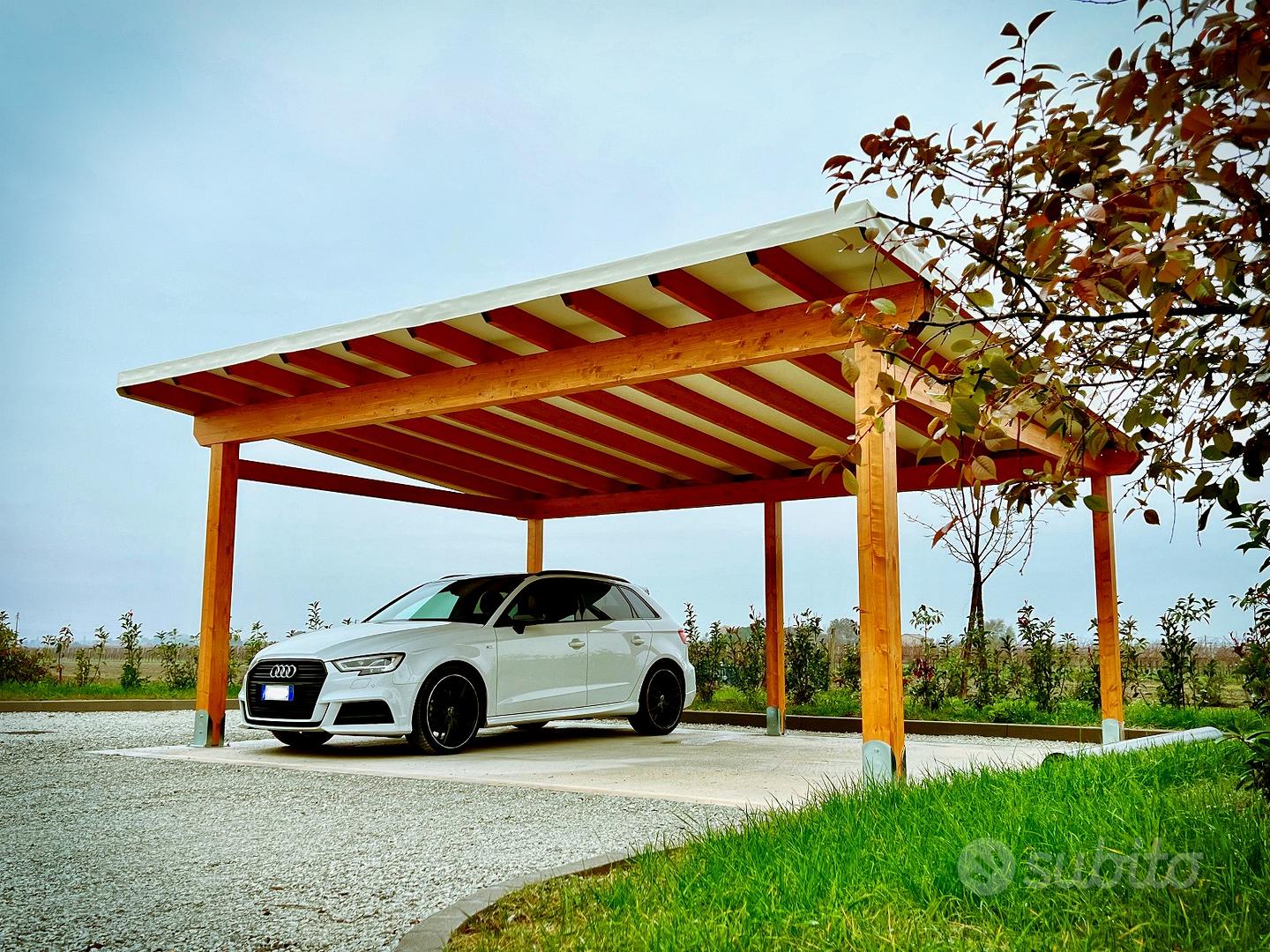 Subito - Legno Costruire - Pergolato per auto - Carport 5x5 con Telo in ...