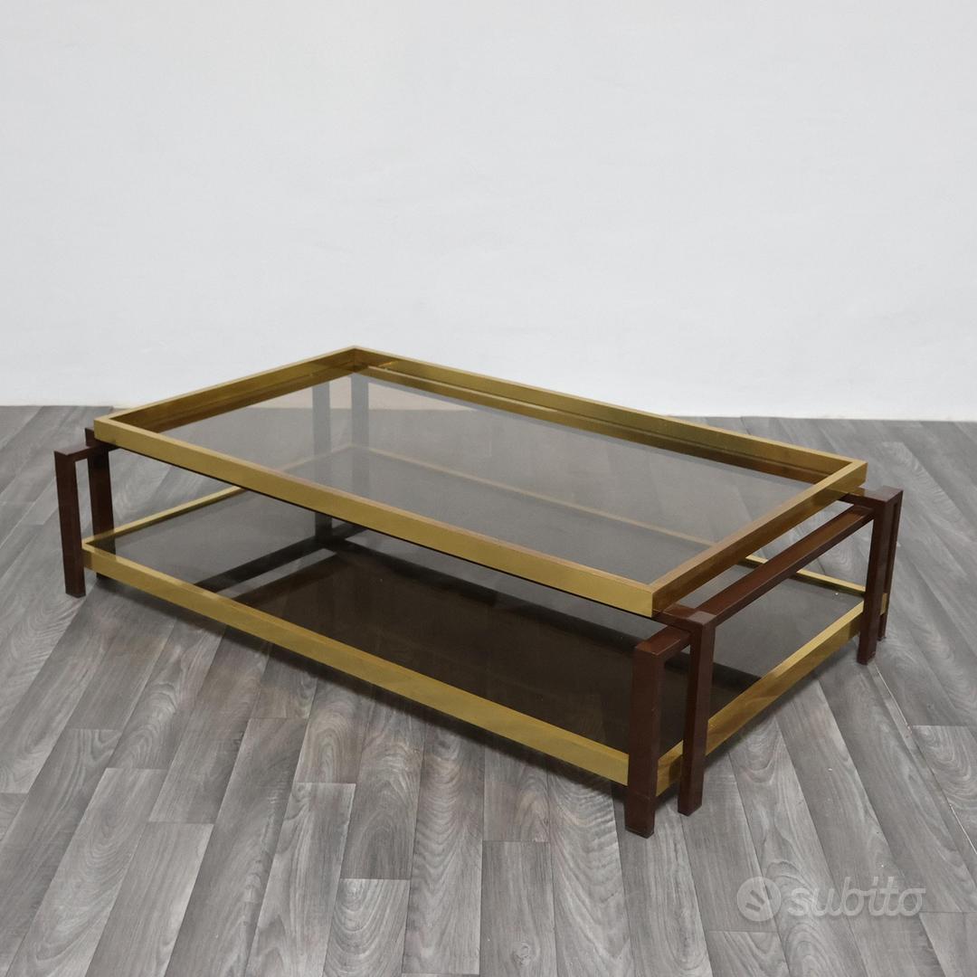 Tavolo Da Salotto Design Hollywood Regency Ottone - Collezionismo In ...
