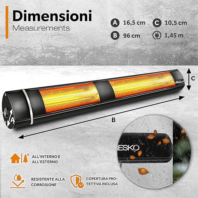 Stufa elettrica a infrarossi 3000W - Elettrodomestici In vendita a ...