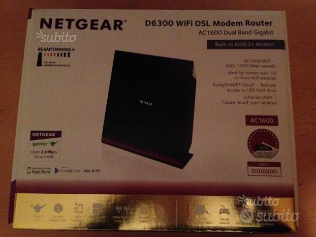 Netgear D6300 WiFi DSL Modem Router (AC1600 Dual B - Informatica In ...
