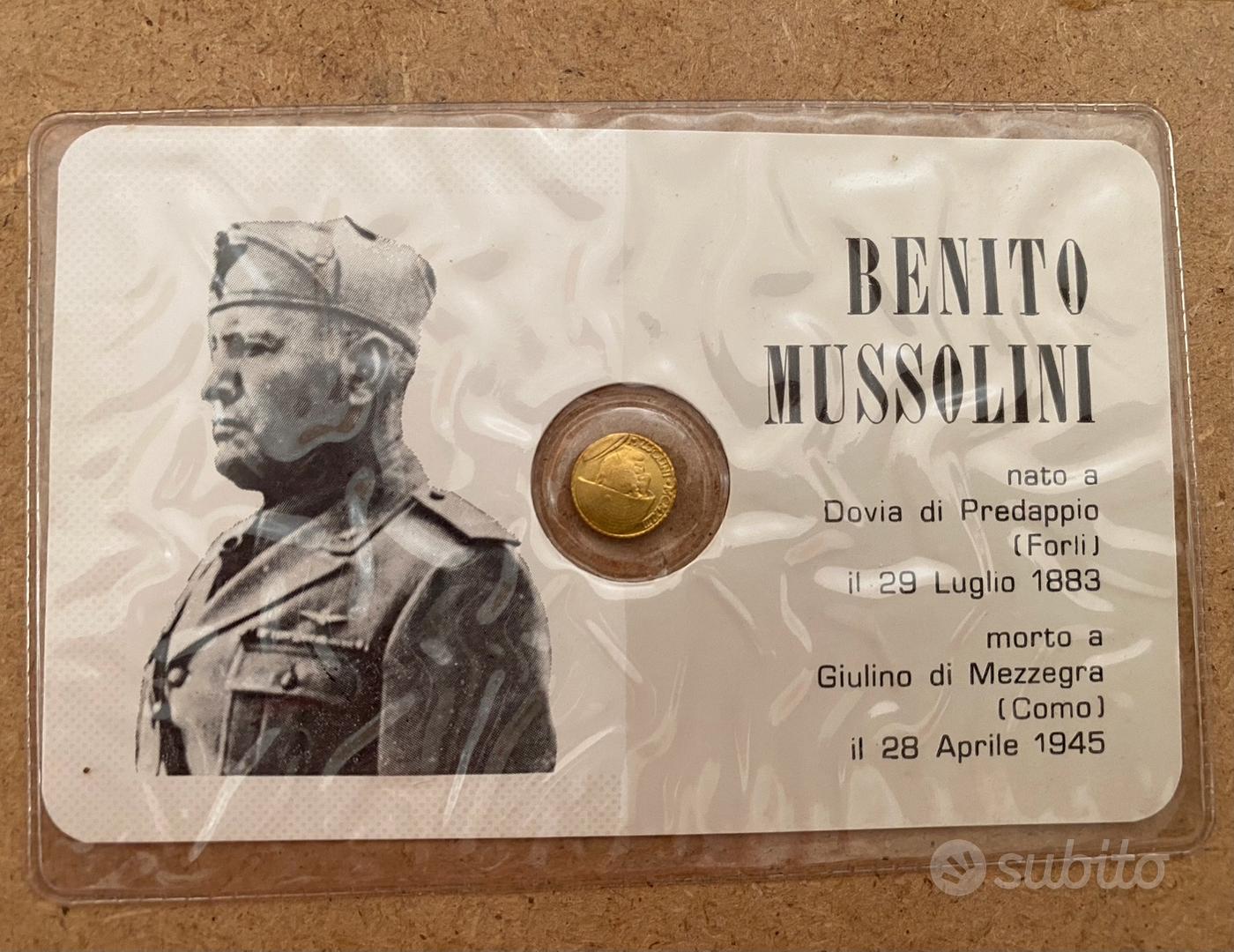 Monete commemorative B. Mussolini oro 8Kt - Collezionismo In vendita a ...